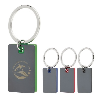 #4796 Color Block Mirrored Key Tag - Print Factory